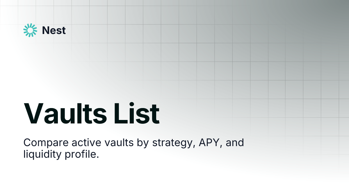 Vaults List | Nest
